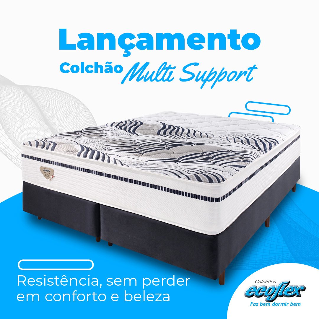 Cj. Box Casal 1,38m Multi – Firme 200kg – Ecoflex (360) - Bella Casa de ...