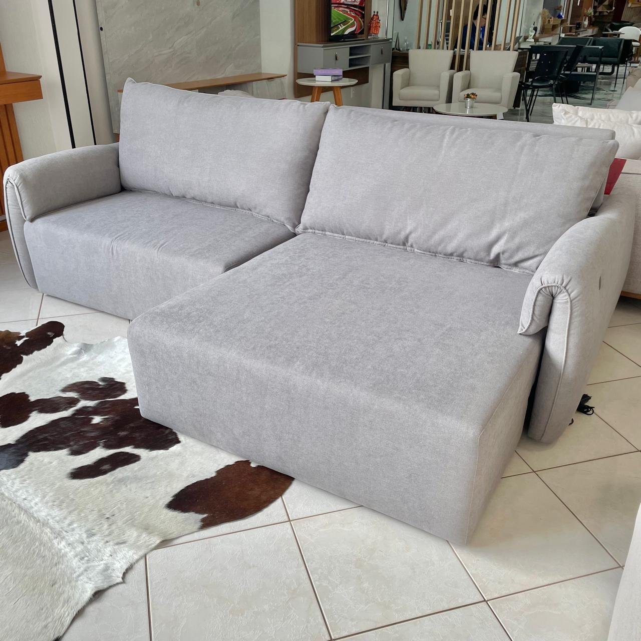 Sofa Trento 2,66m ENELE com USB (2534) - Bella Casa de Realeza PR